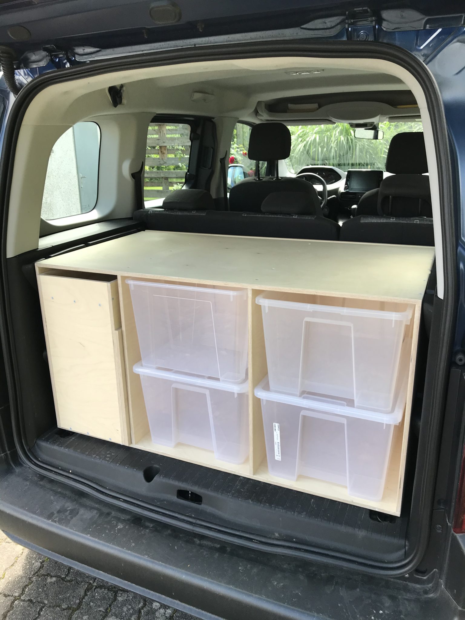 Unsere Peugeot Rifter DIY Campingbox: Die Bauphase von der Platte zur ...